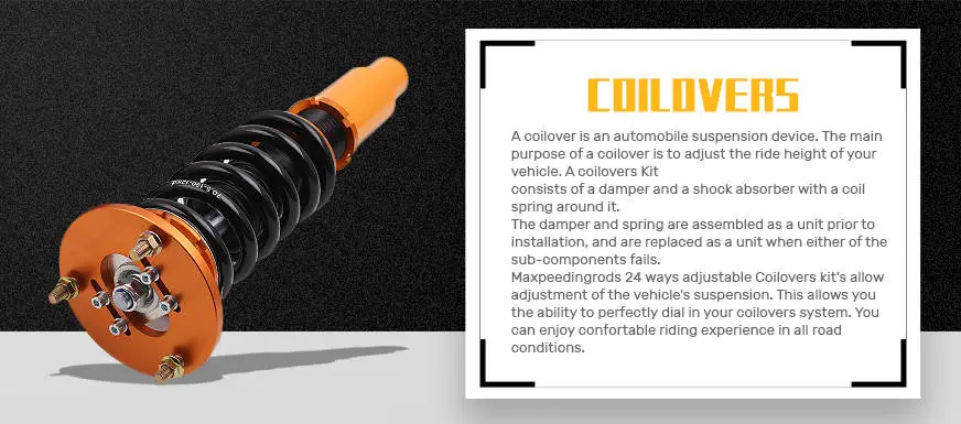 Height & Damper adjustable-Compatible for Honda Coilovers